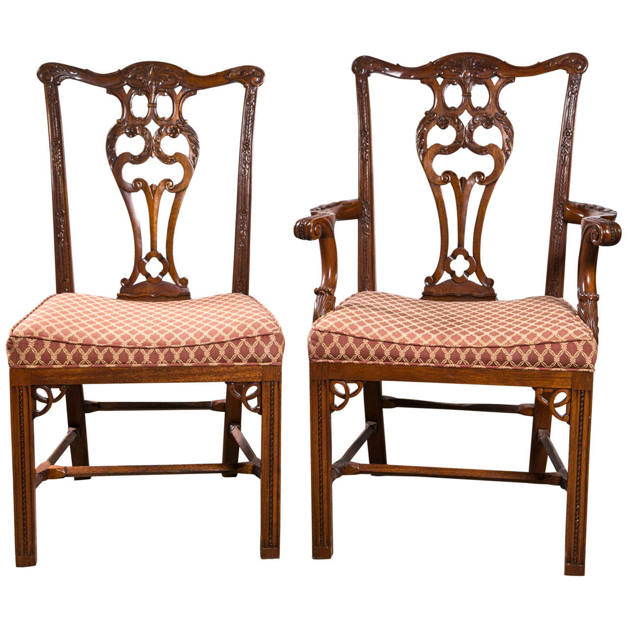 Set of Ten John Widdicomb Dining Chairs at 1stDibs