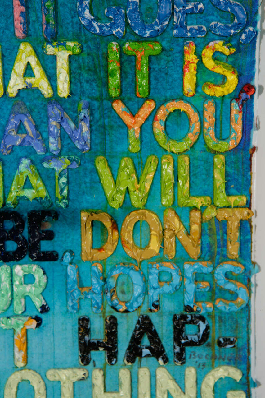 Original, Mel Bochner Painting- "Oh Well" at 1stDibs