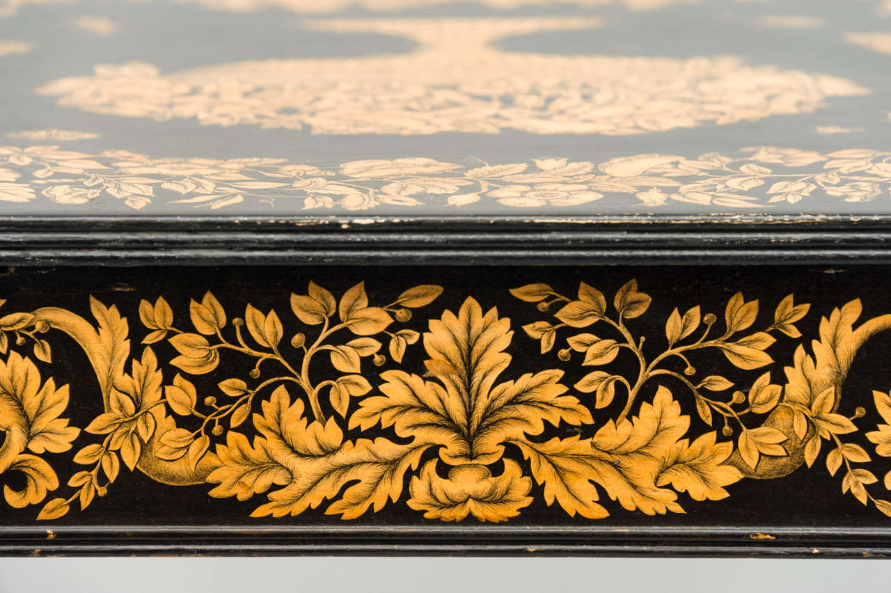 Good Regency Pen Work Sewing Table For Sale at 1stDibs