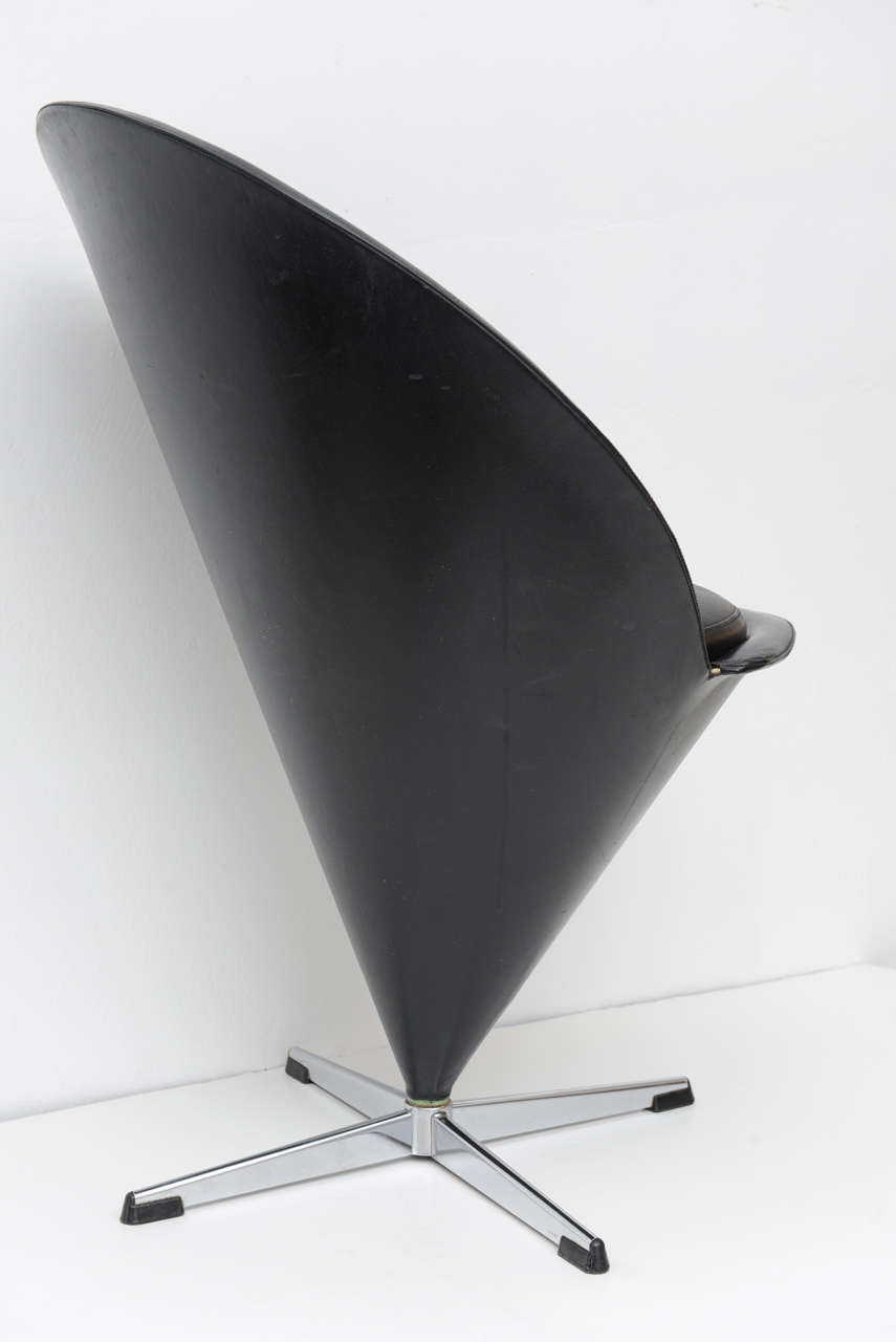 Original Mid-century Modern Verner Panton Cone Chairs For Sale at 1stDibs
