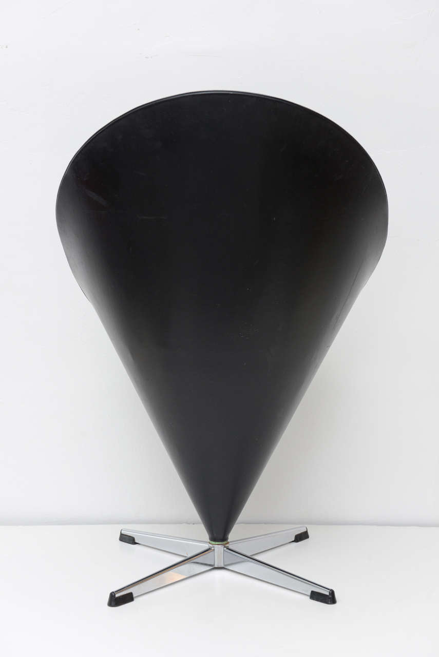 Original Mid-century Modern Verner Panton Cone Chairs For Sale at 1stDibs