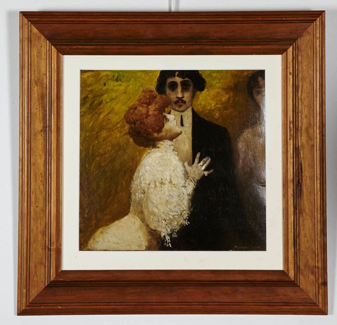 Art Nouveau Oil on Paper Painting by Manuel Orazi, circa 1910 at ...