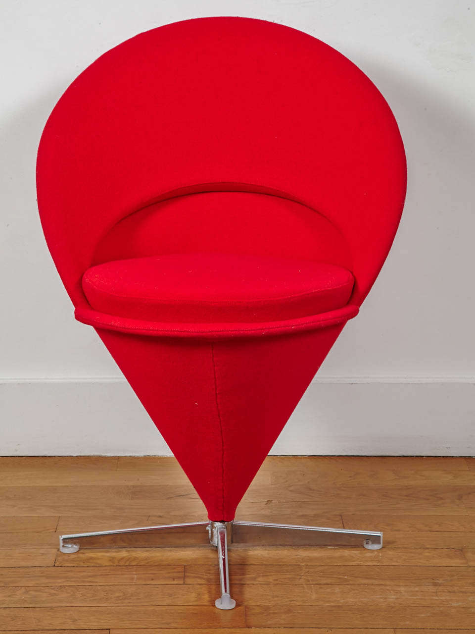 Pair of "K1 Cone Chairs" 1958 by Verner Panton at 1stDibs
