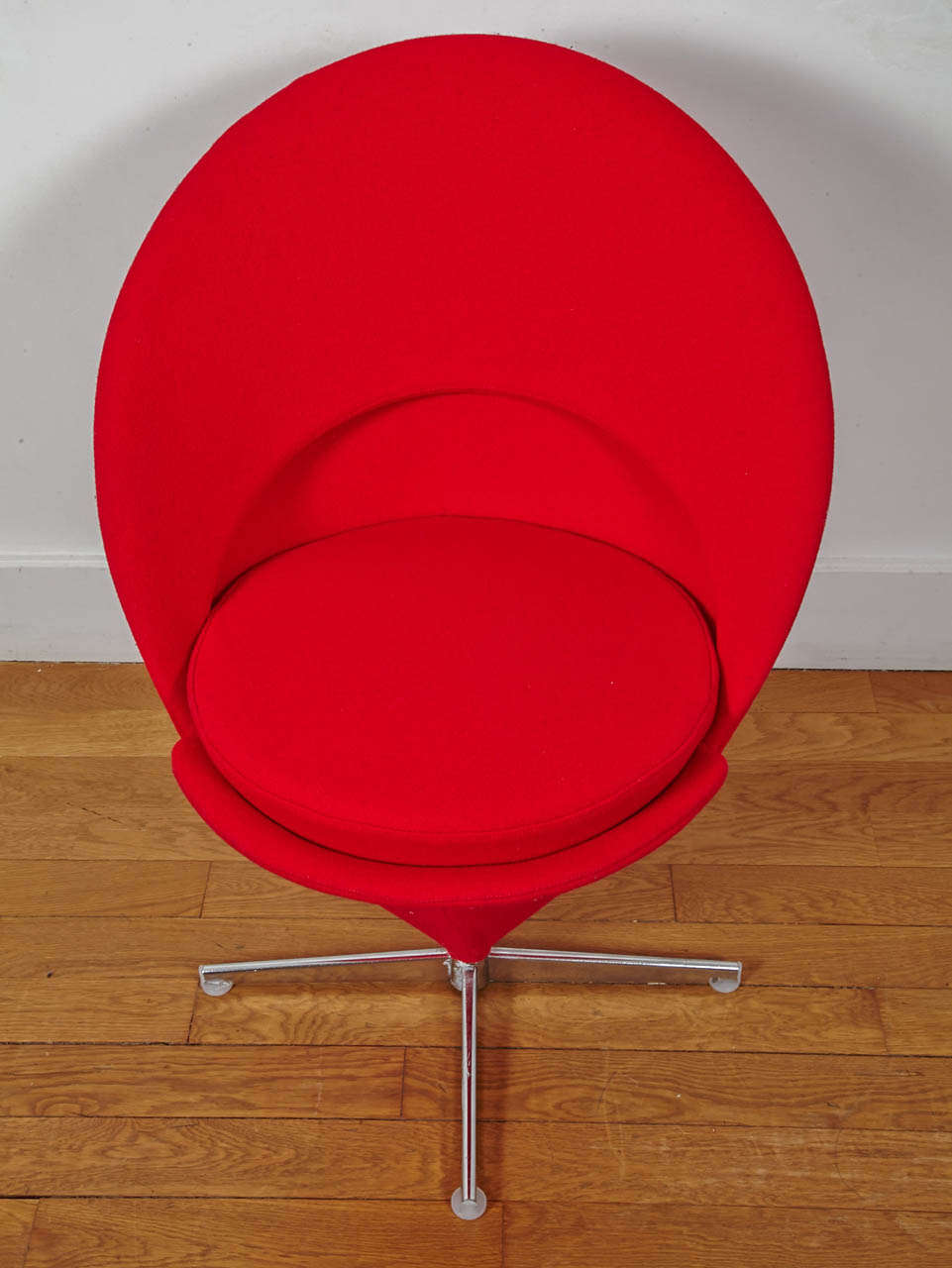 Pair of "K1 Cone Chairs" 1958 by Verner Panton at 1stDibs