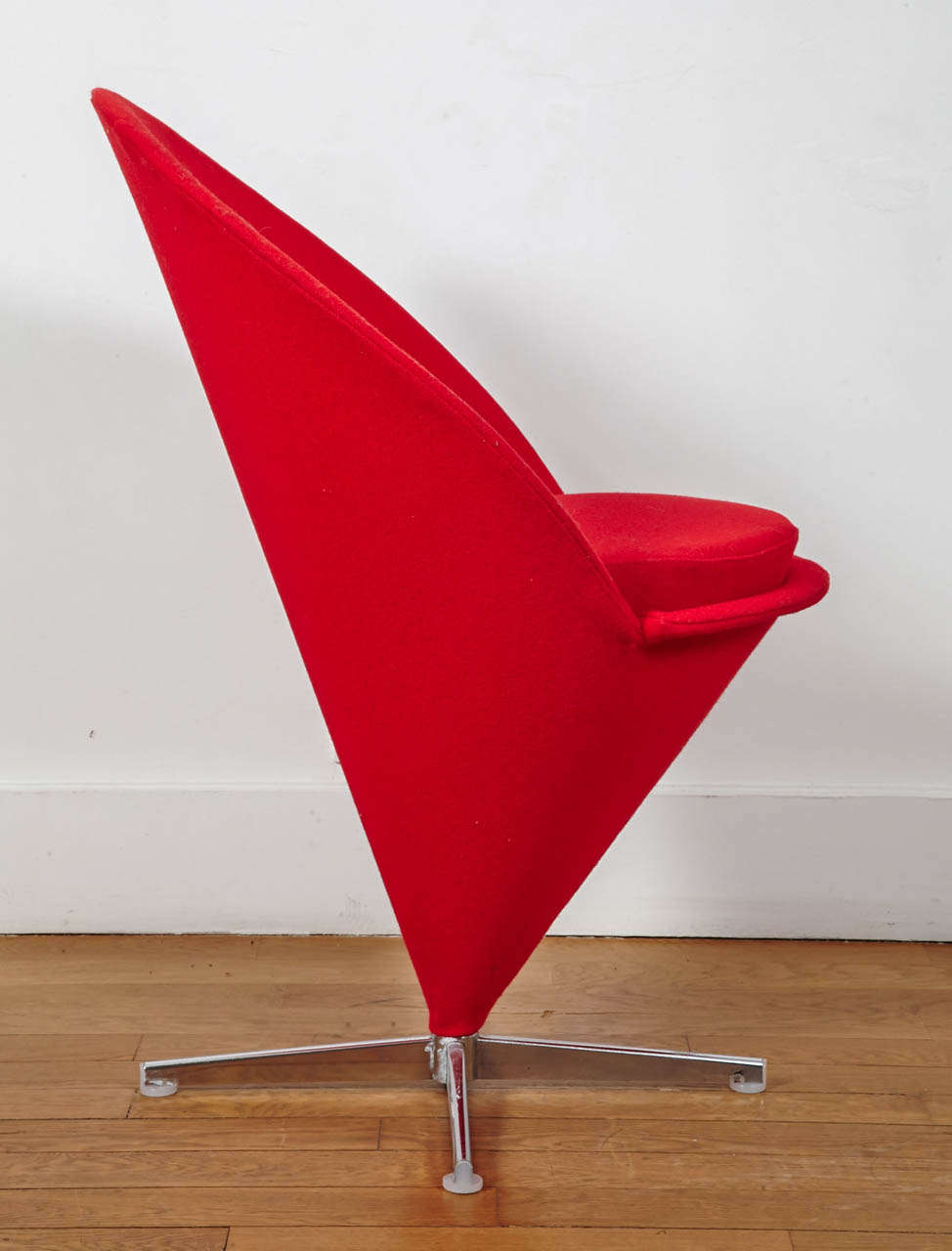 Pair of "K1 Cone Chairs" 1958 by Verner Panton at 1stDibs
