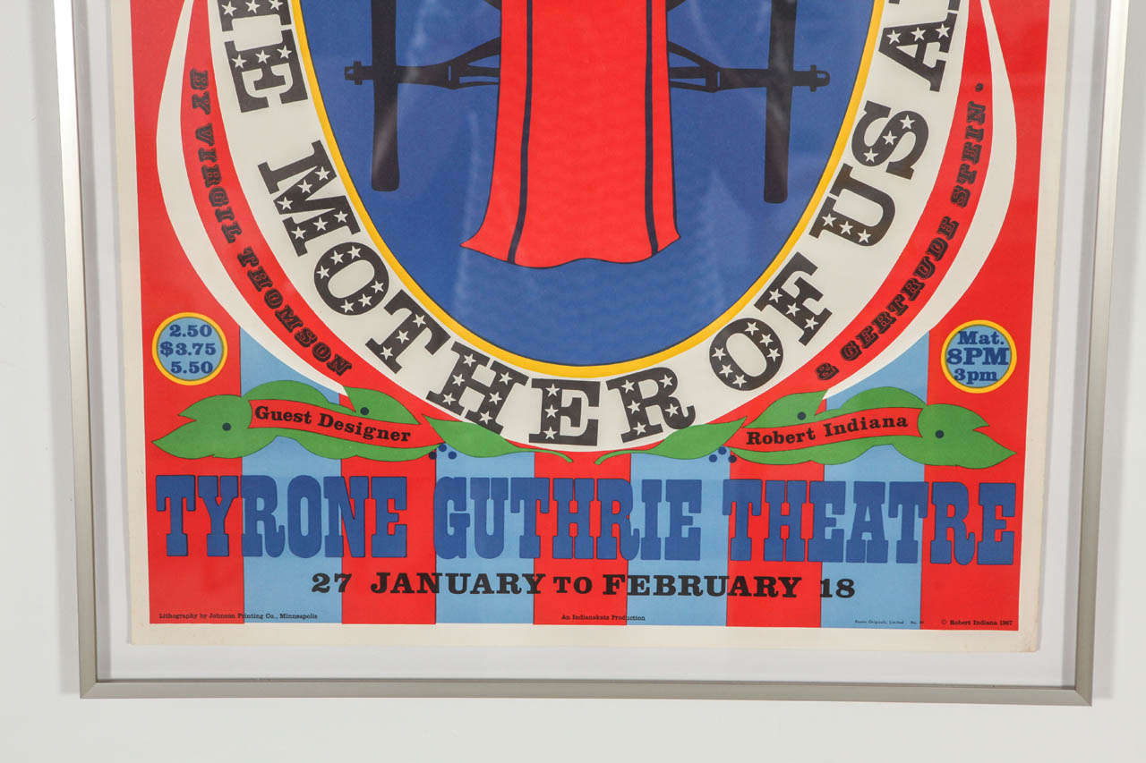 Robert Indiana 1967 Pop Art Poster "The Mother of Us All" at 1stDibs