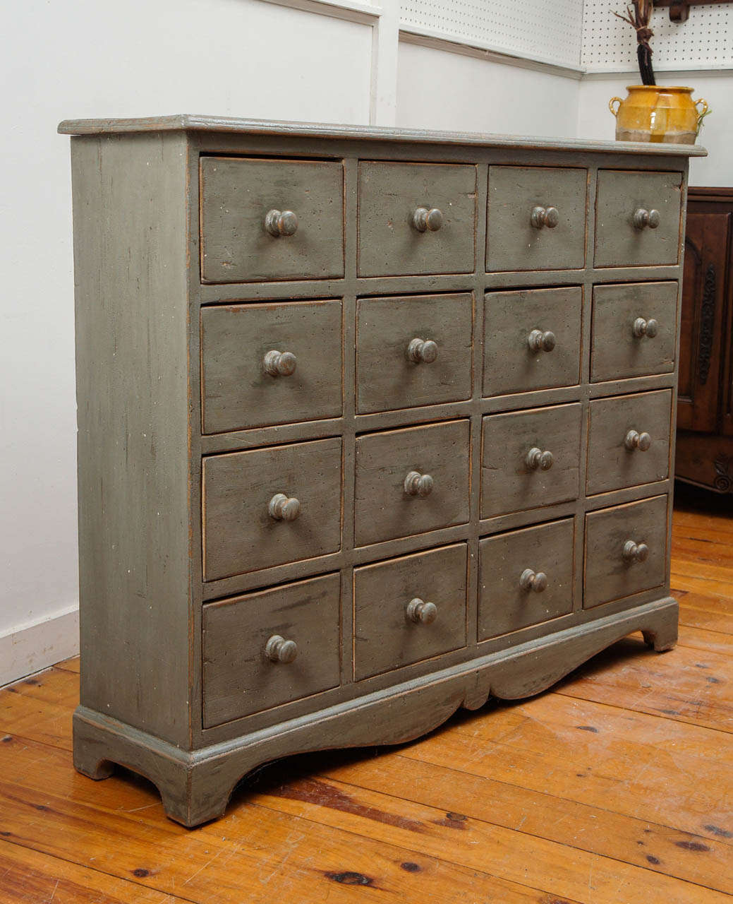 Gray Multi Drawer Canadian Store Counter at 1stDibs