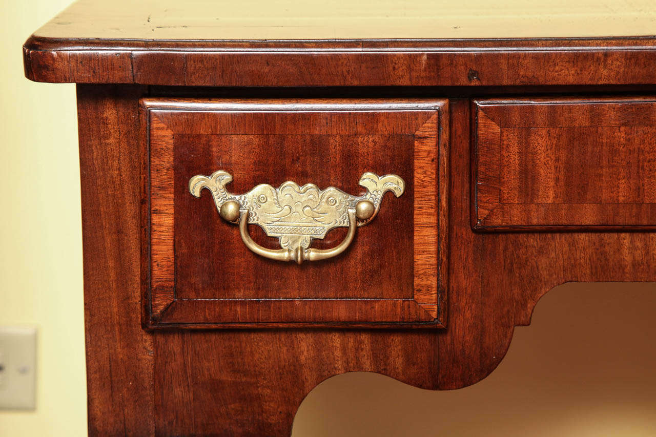 Antique Irish Carved Red Walnut Lowboy circa 1740 at 1stDibs