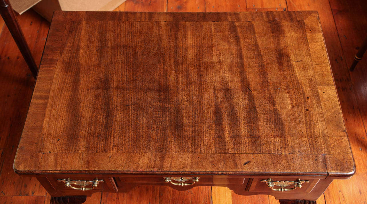 Antique Irish Carved Red Walnut Lowboy circa 1740 at 1stDibs