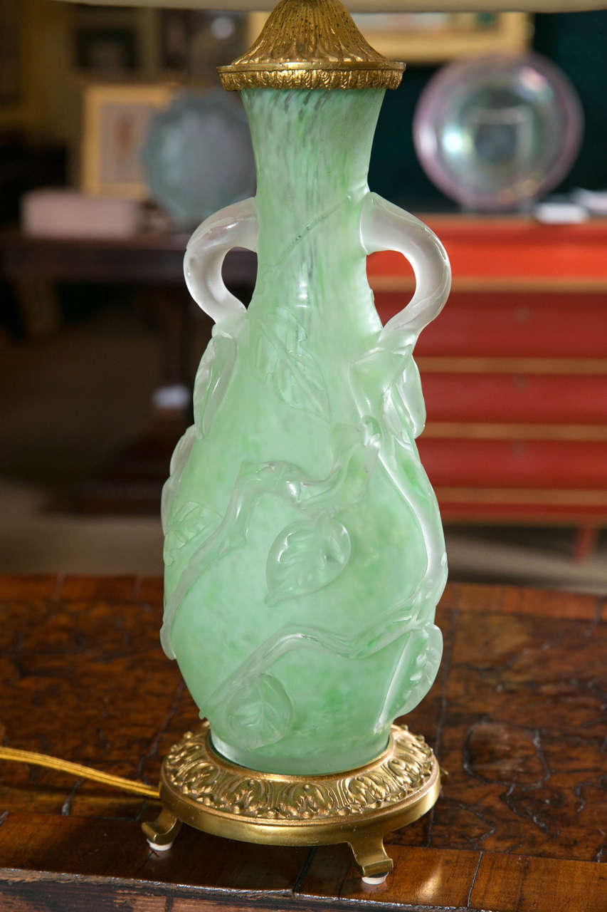 Steuben Vase, Turned Lamp at 1stDibs | steuben lamps