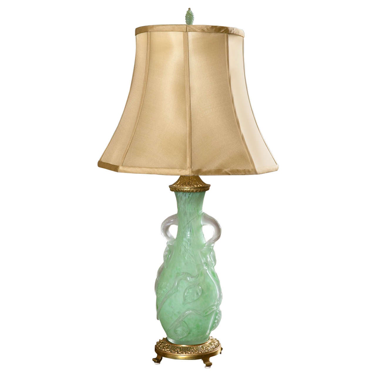 Steuben Vase, Turned Lamp at 1stDibs | steuben lamps