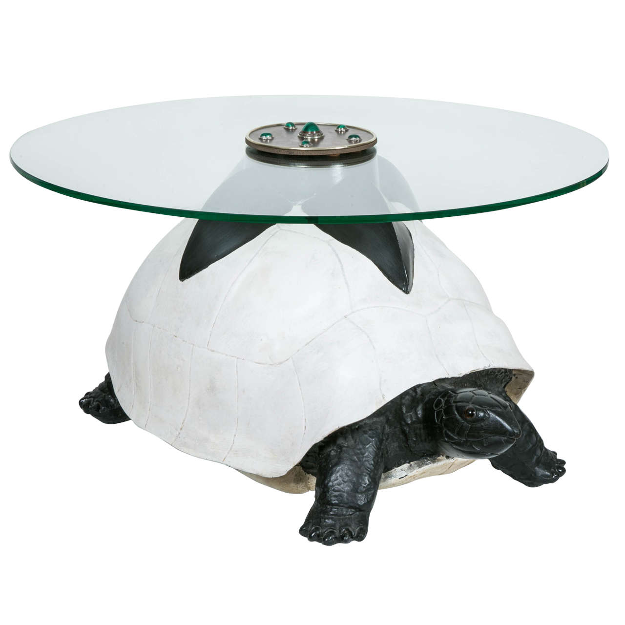 Tortoise Coffee Table with Glass Top, 1970-1980 by Anthony Redmile For ...