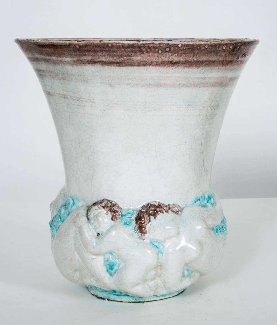 Stoneware "Twilight" Vase, 1930s by Edouard Cazaux For Sale at 1stDibs