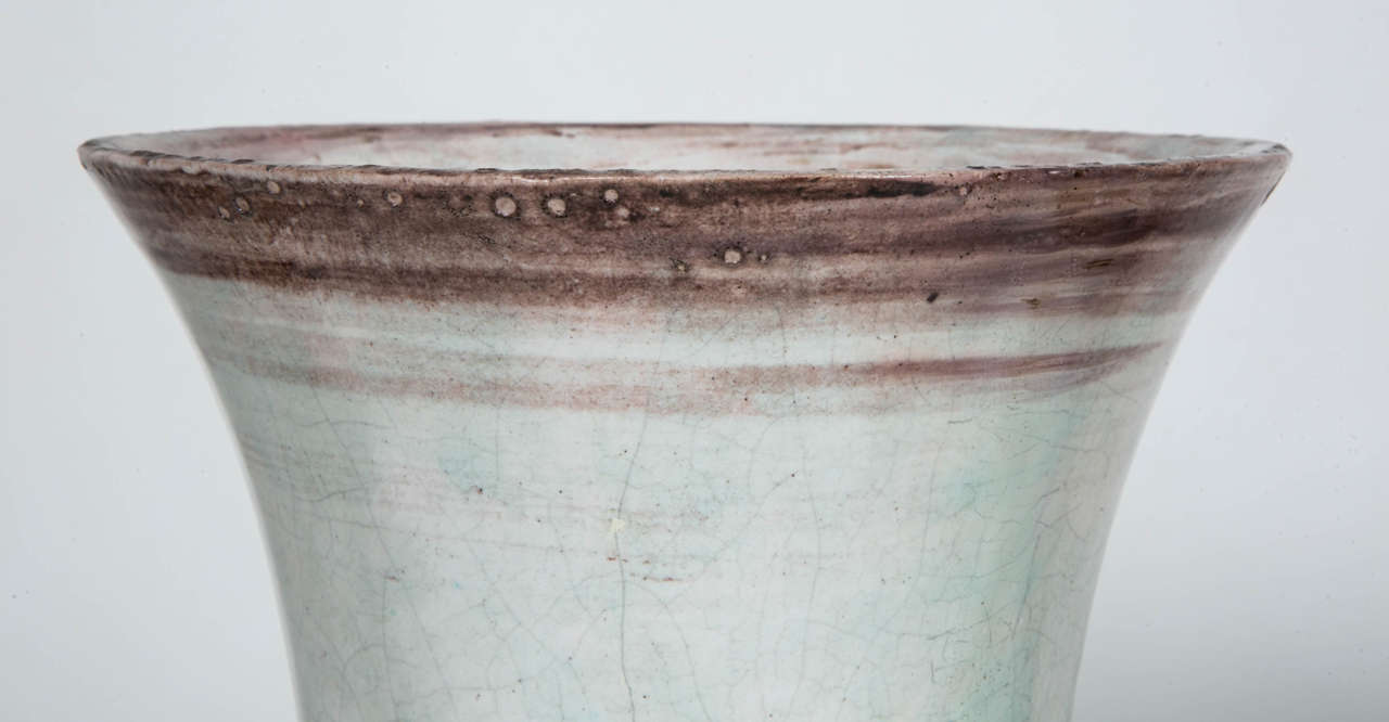 Stoneware "Twilight" Vase, 1930s by Edouard Cazaux For Sale at 1stDibs