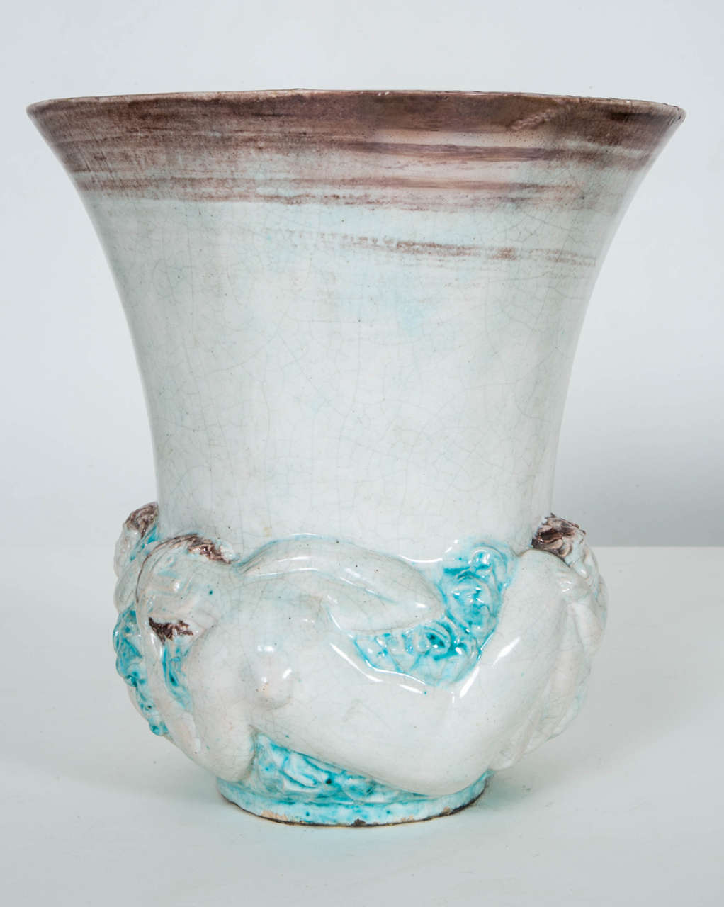 Stoneware "Twilight" Vase, 1930s by Edouard Cazaux For Sale at 1stDibs