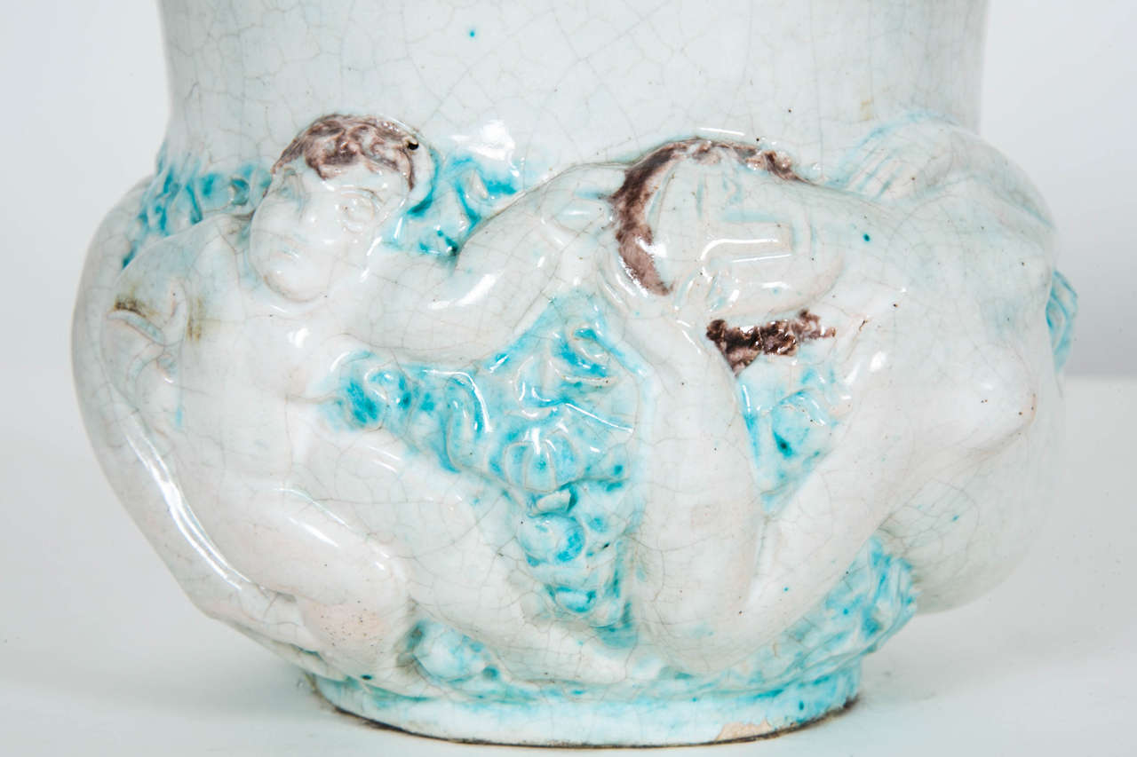 Stoneware "Twilight" Vase, 1930s by Edouard Cazaux For Sale at 1stDibs
