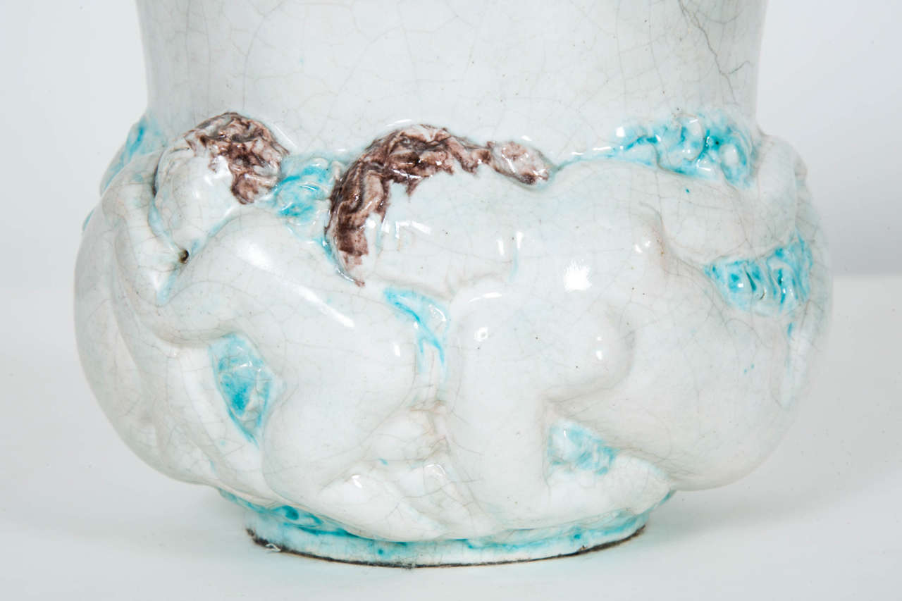Stoneware "Twilight" Vase, 1930s by Edouard Cazaux For Sale at 1stDibs