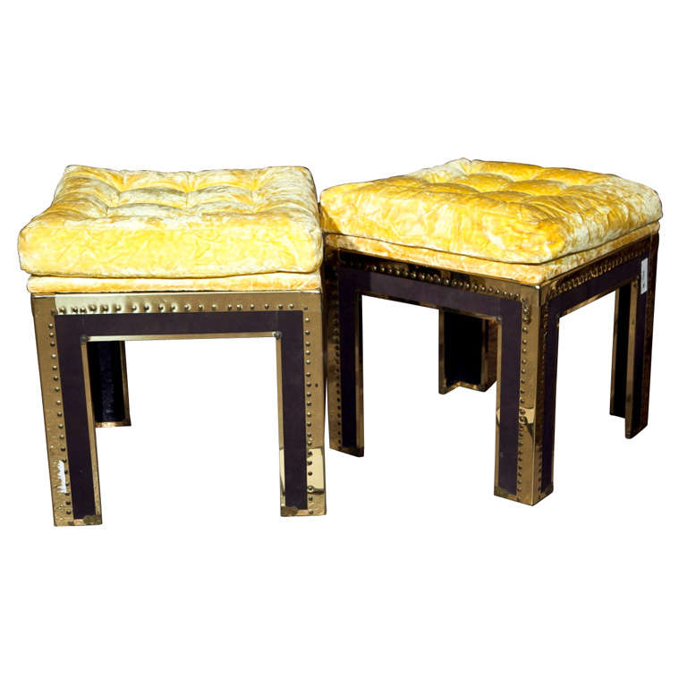 Pair of Classical Mahogany Footstools For Sale at 1stDibs