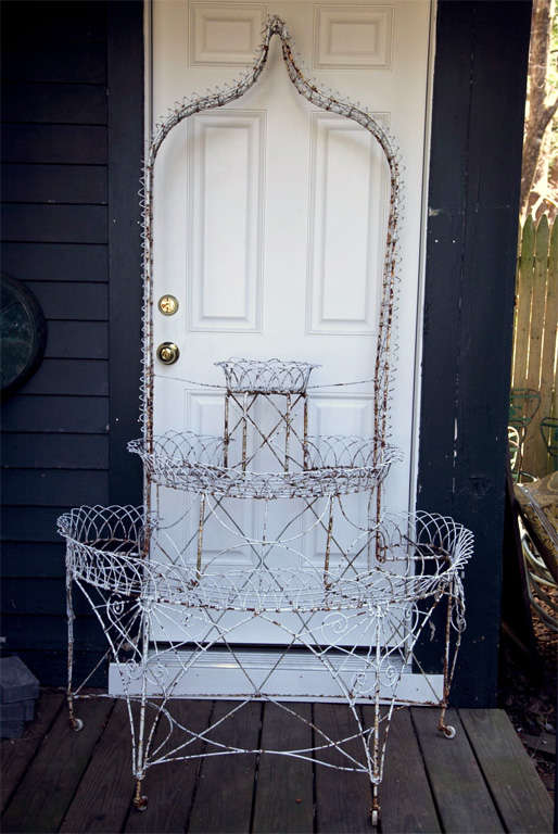 Antique Wire 3 Tier Plant Stand at 1stDibs | vintage wire plant stand ...