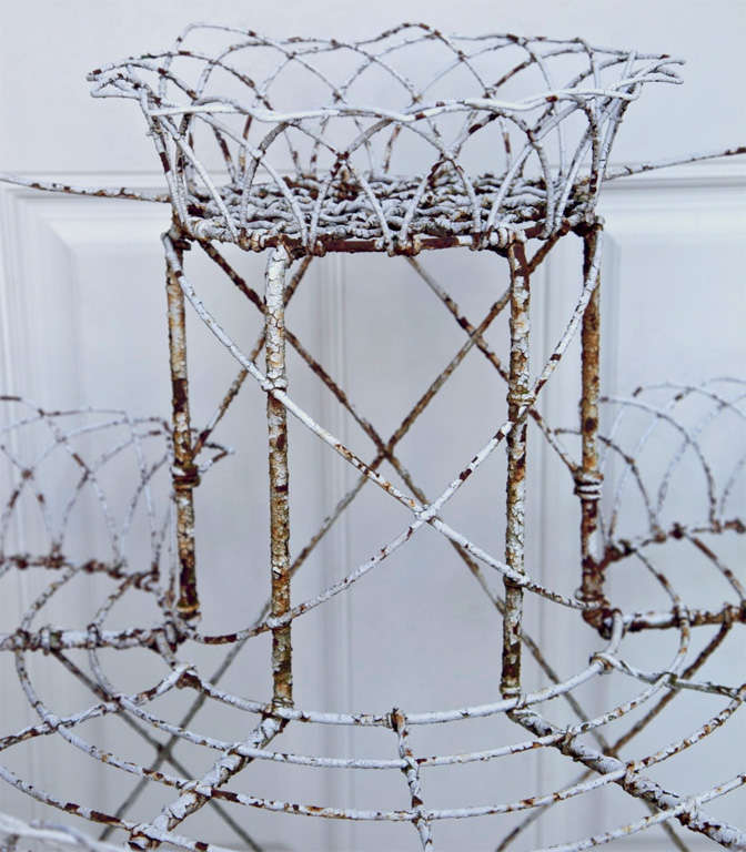 Antique Wire 3 Tier Plant Stand at 1stDibs | vintage wire plant stand ...