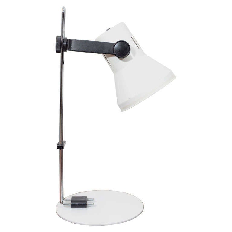 White Metal Task Lamp Model #650 by Tensor at 1stDibs
