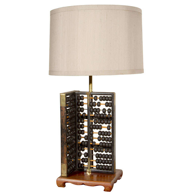 Vintage Chinese Abacus Table Lamp at 1stDibs