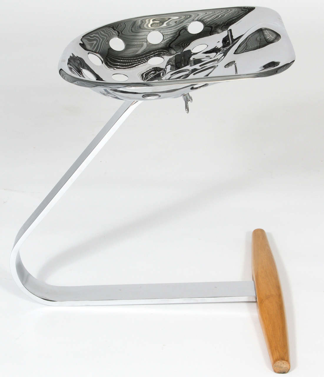 1970 Rare Chrome Achille and Pier Castiglioni Mezzadro Stool For Sale ...