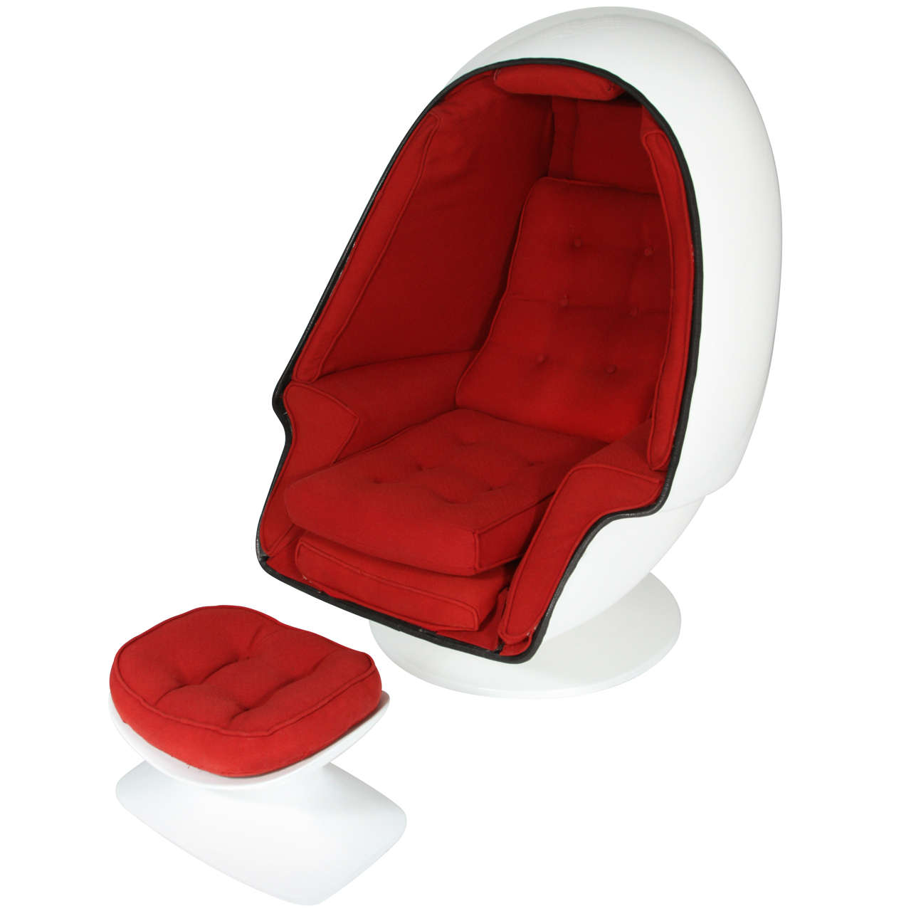 Very Rare 1968 Tony Casello Associates Fiberglass Egg Chair for Harman ...