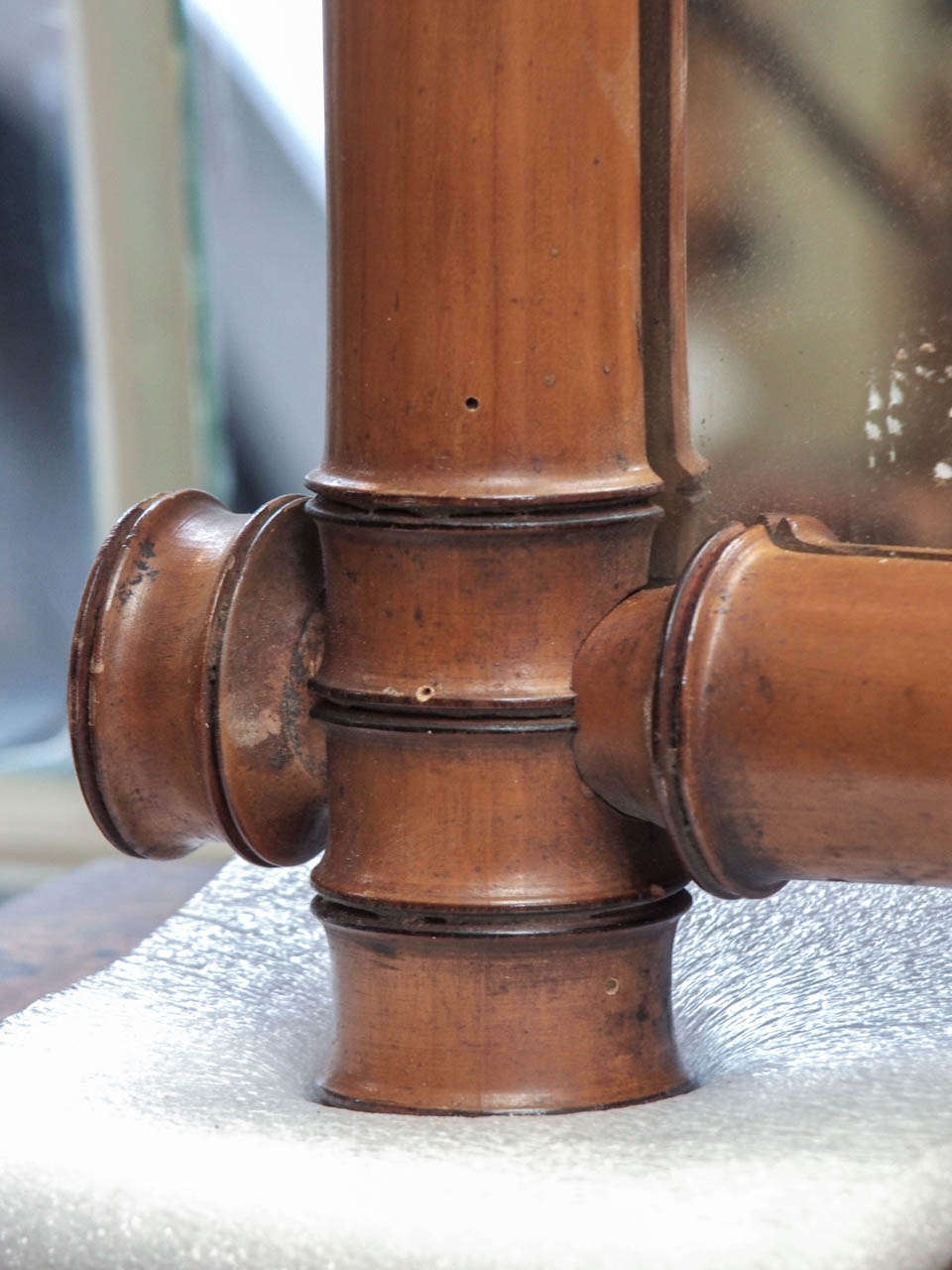 1950s Large Bamboo Mirror at 1stDibs | bamboo mirror large, bamboo full ...