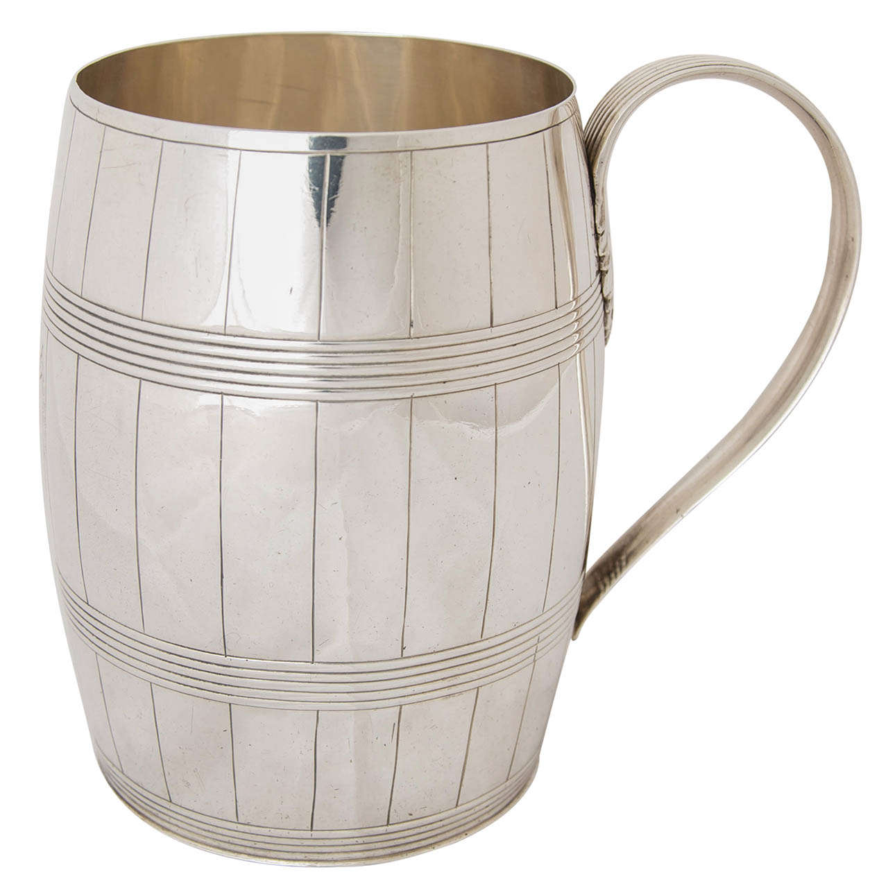 Antique English Silver Mug at 1stDibs
