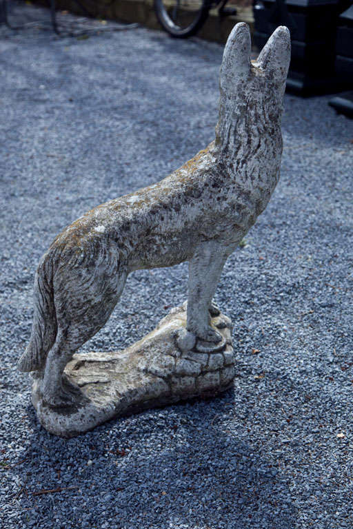 A Handsome Belgian Cast Stone Shepherd Garden Statue at 1stDibs