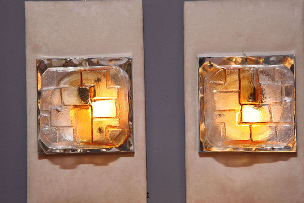 Pair of Vistosi Geometric Sconces For Sale at 1stDibs