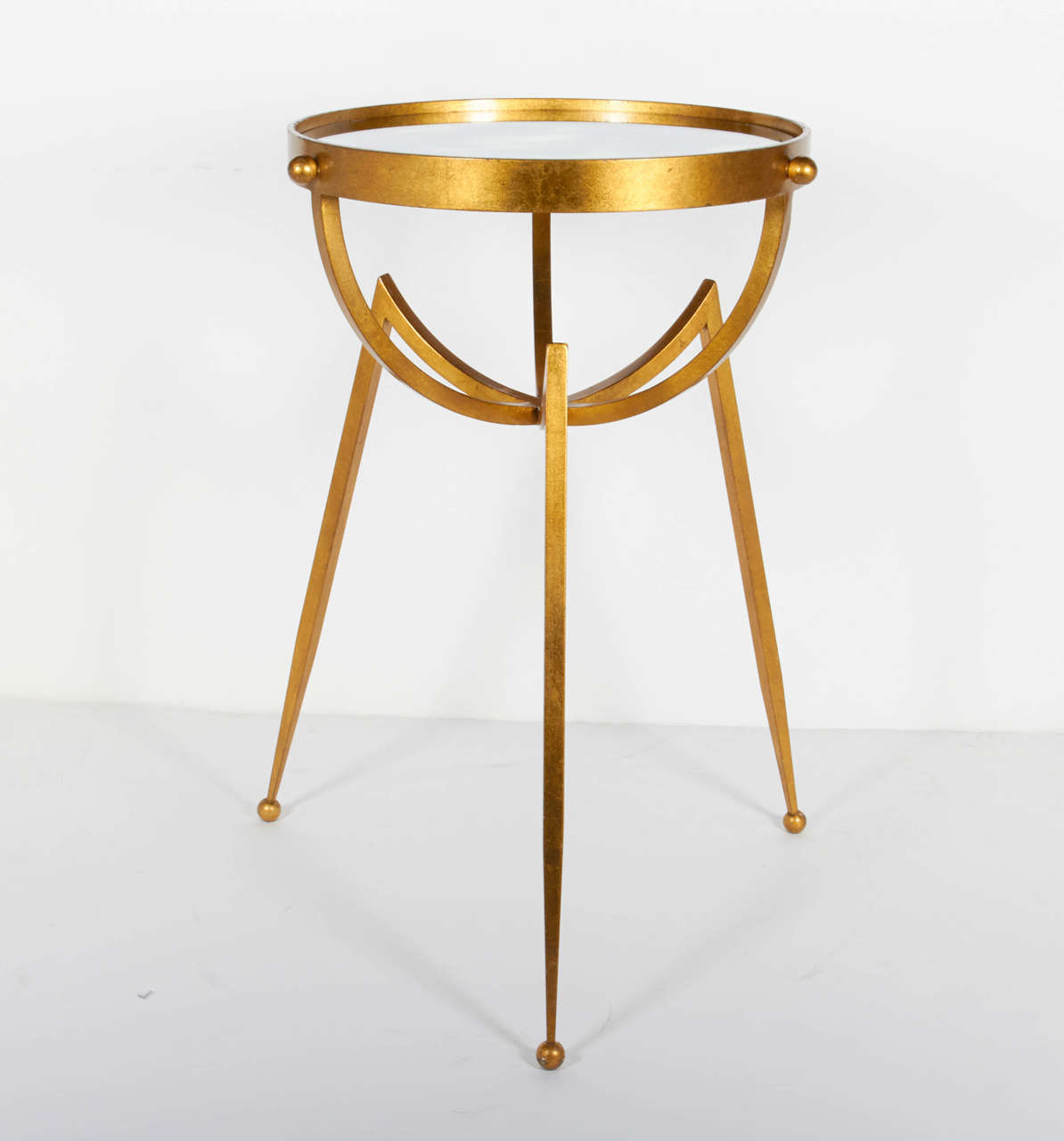 Modernist Astronomic Side Table with Tripod Design at 1stDibs