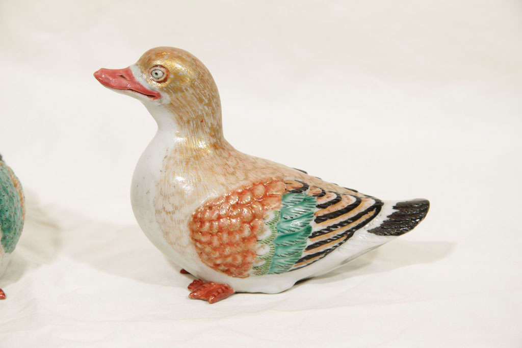 A Pair of mid 18th century Chinese Export Ducks at 1stDibs