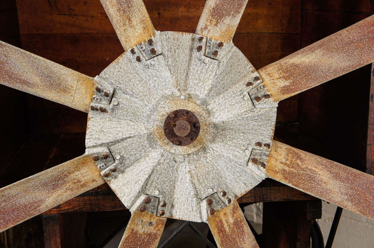 Gigantic Iron Fan at 1stDibs
