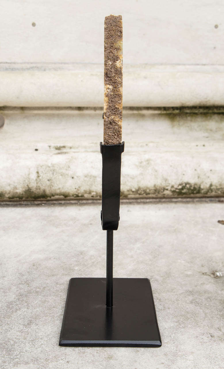 Two Agate Geode Slices Mounted on Forged Iron Stands at 1stDibs | agate ...