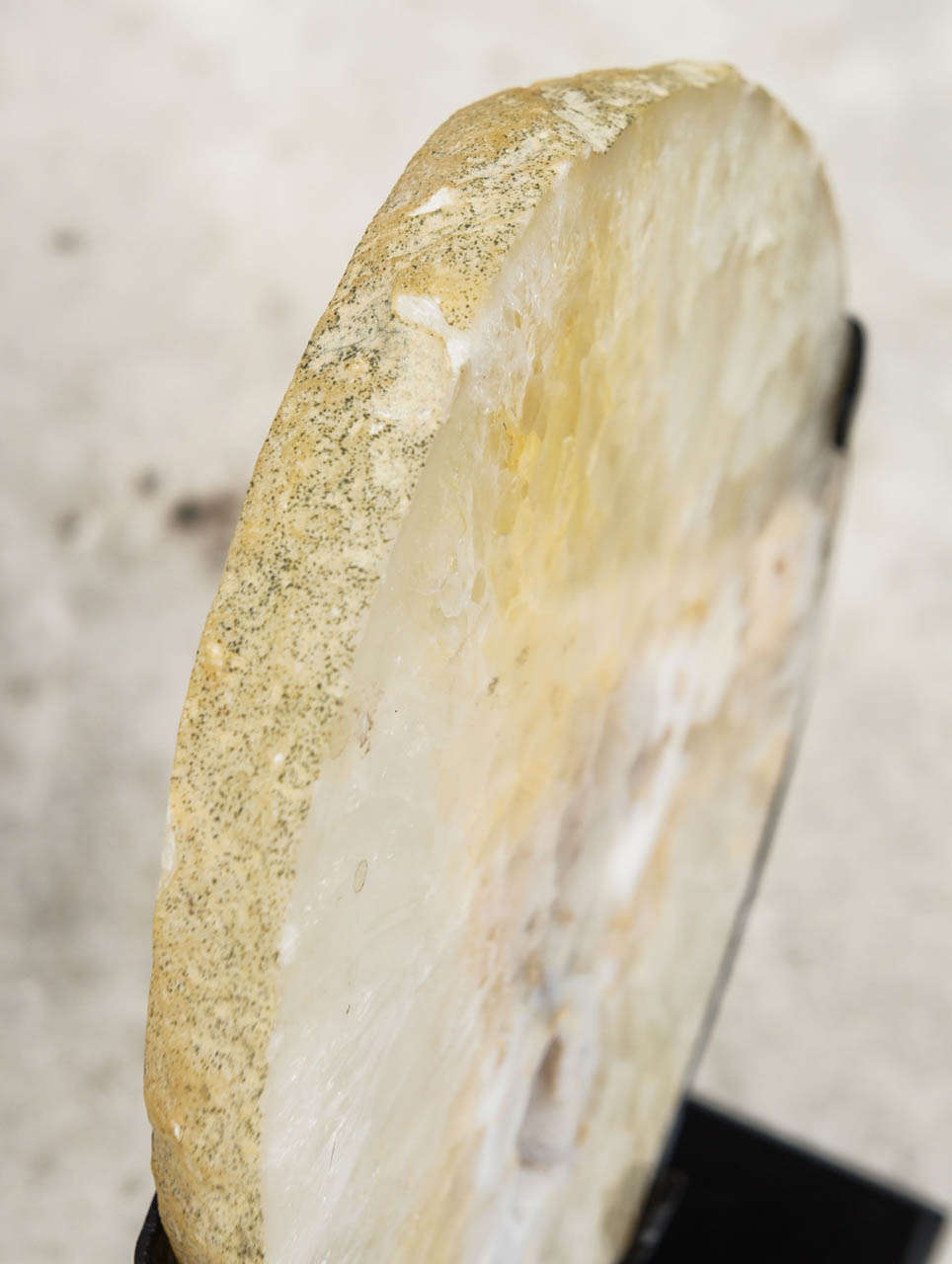 Two Agate Geode Slices Mounted on Forged Iron Stands at 1stDibs | agate ...