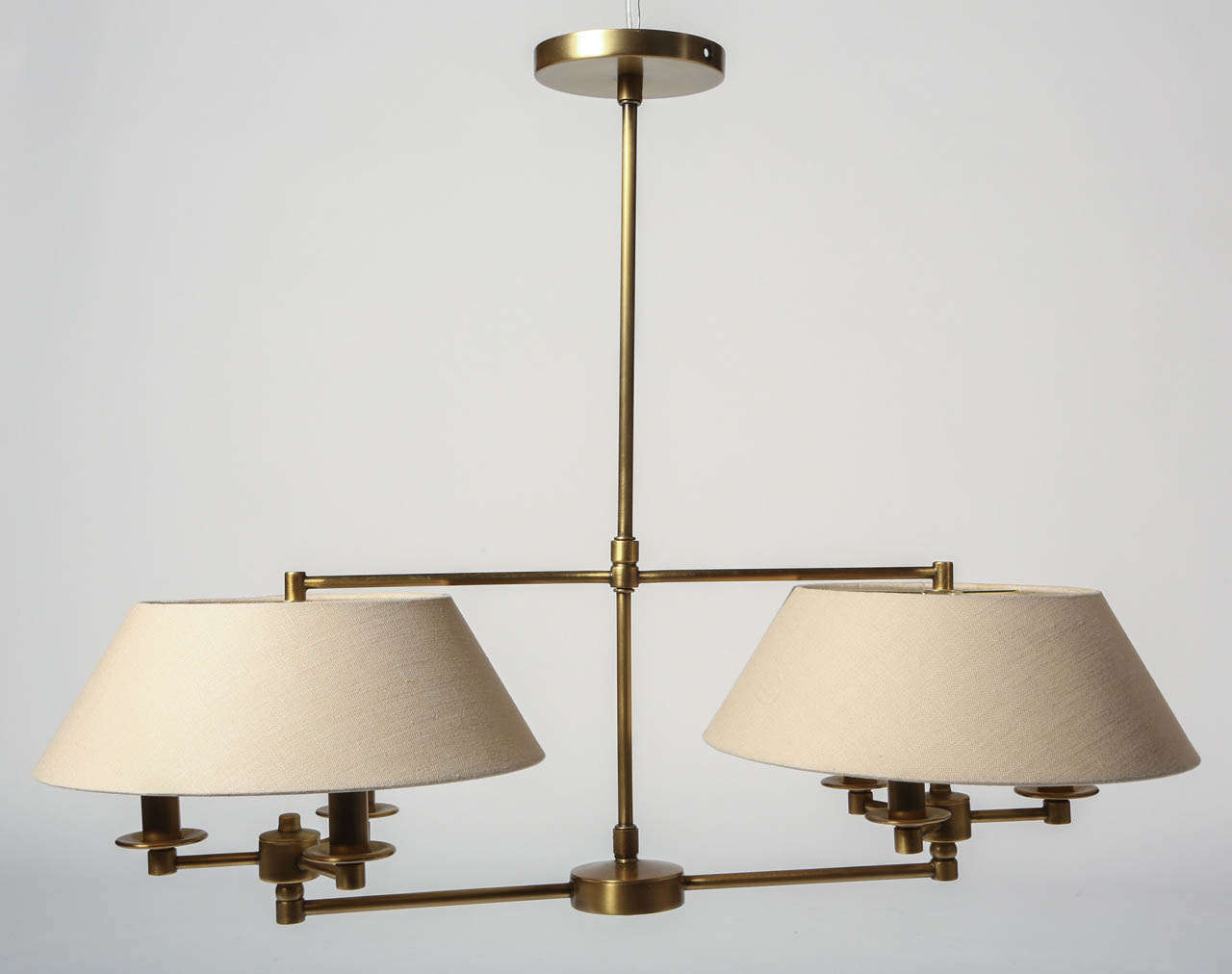 Brass Double Arm Pendant at 1stDibs | urban electric double arm pendant ...