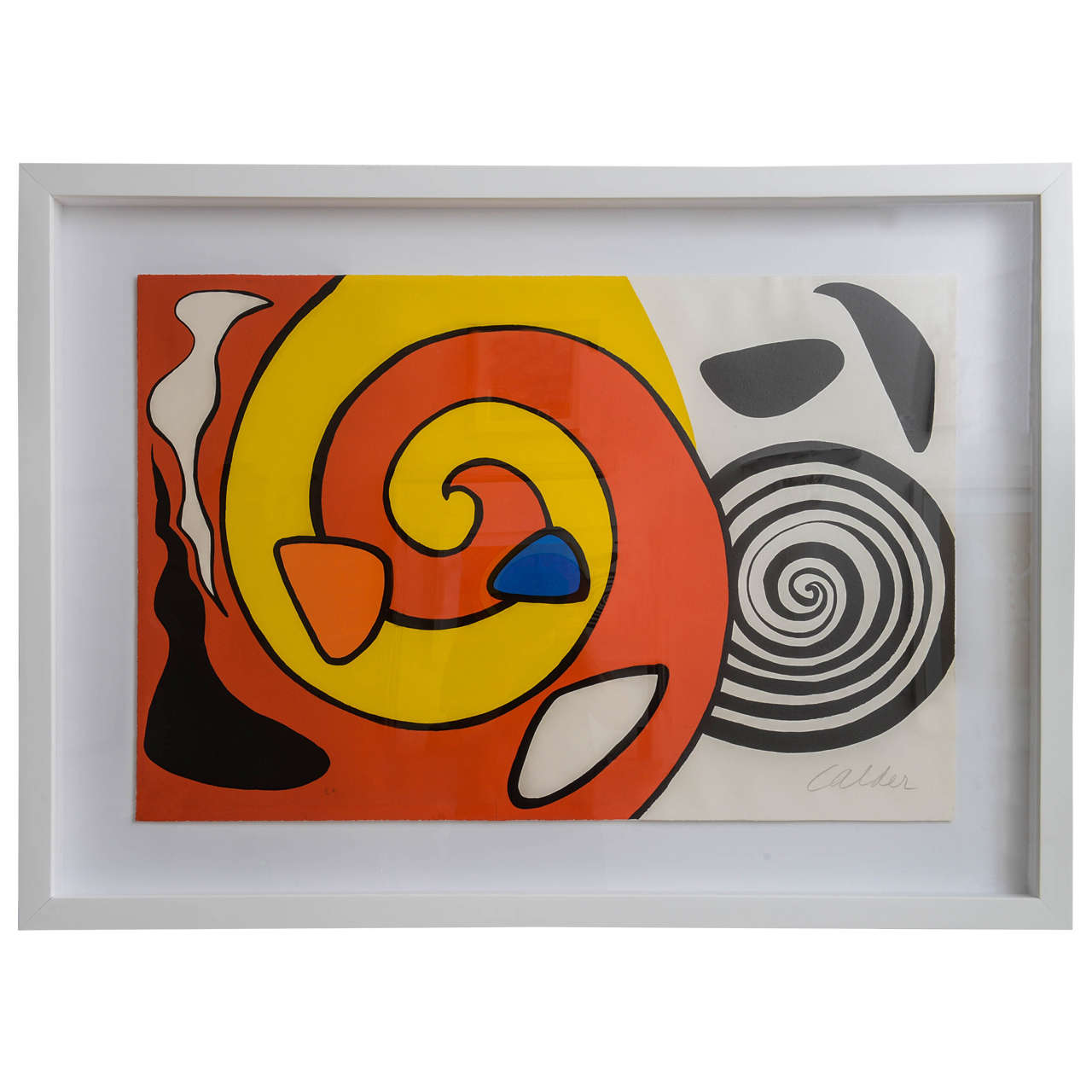 Artist Proof, Signed Lithograph "Spirale et Turbane": Alexander Calder ...