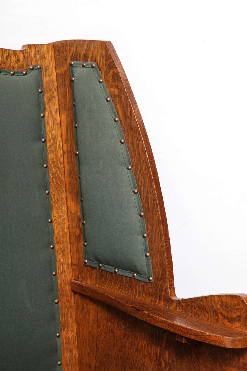 Art Deco Wing Chair at 1stDibs