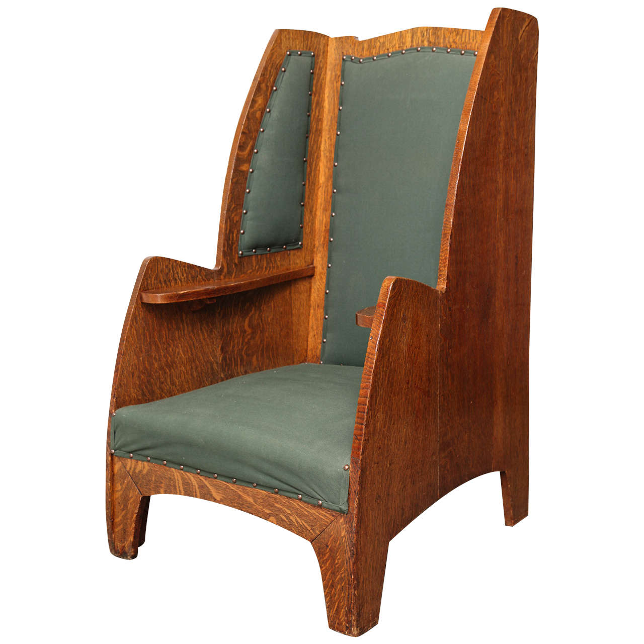 Art Deco Wing Chair at 1stDibs