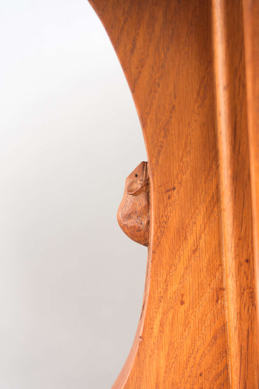 Robert "Mouseman" Thompson oak octagonal side table, England circa 1965 ...