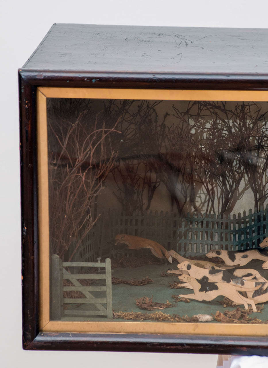 19th Century English Fox Hunt Shadowbox Diorama For Sale at 1stDibs ...