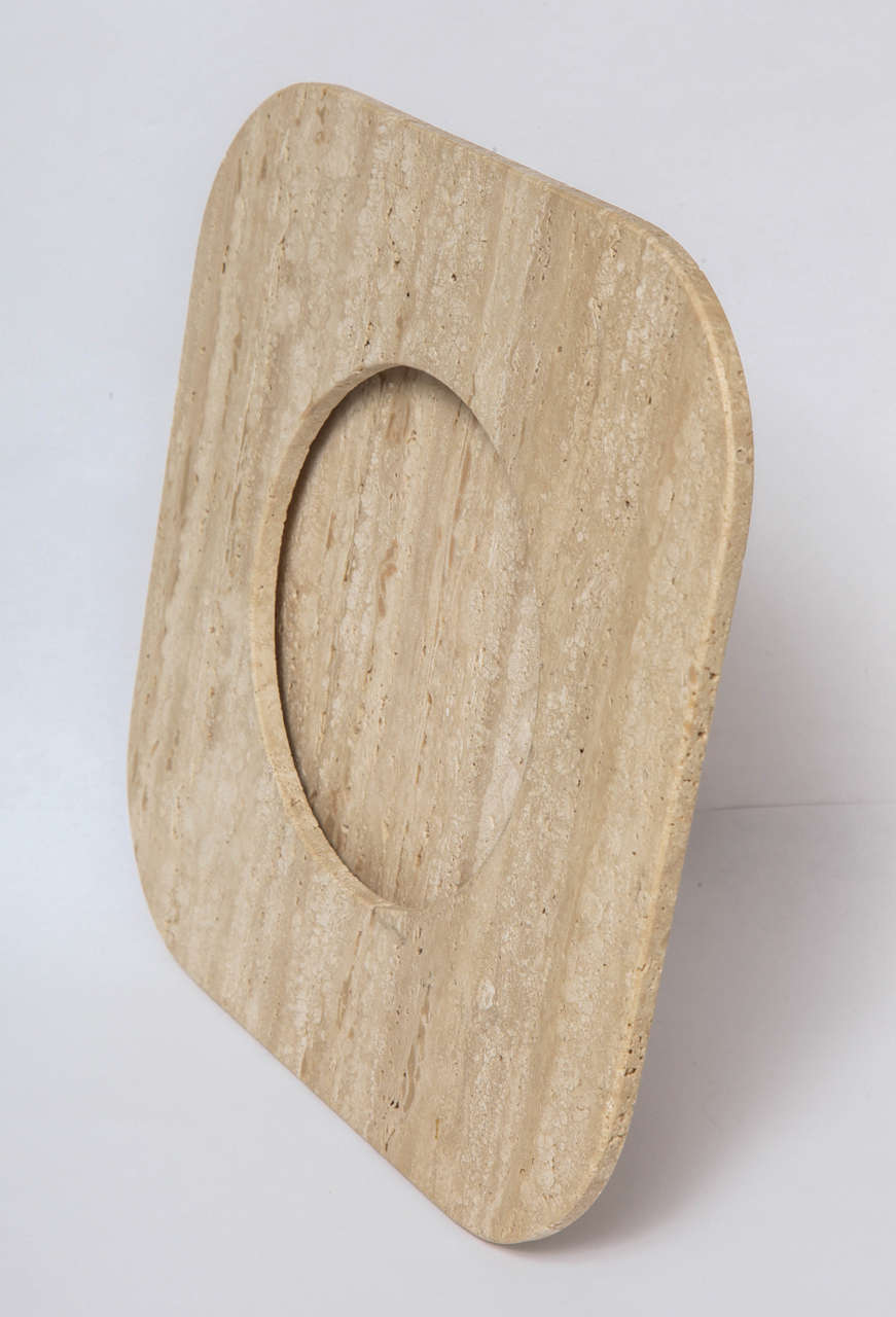 Large Travertine Picture Frame at 1stDibs
