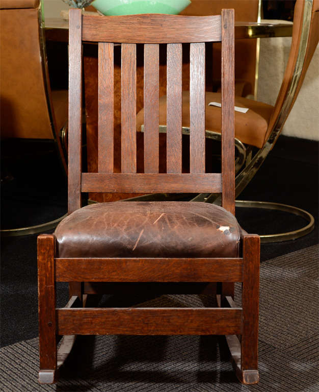 Antique Arts and Crafts Rocking Chair by Stickley at 1stDibs | arts and ...