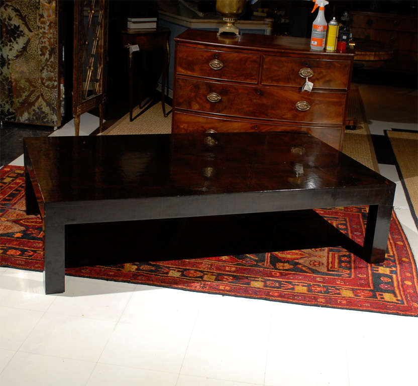Oversized Parsons Style Coffee Table by Gracie For Sale at 1stDibs