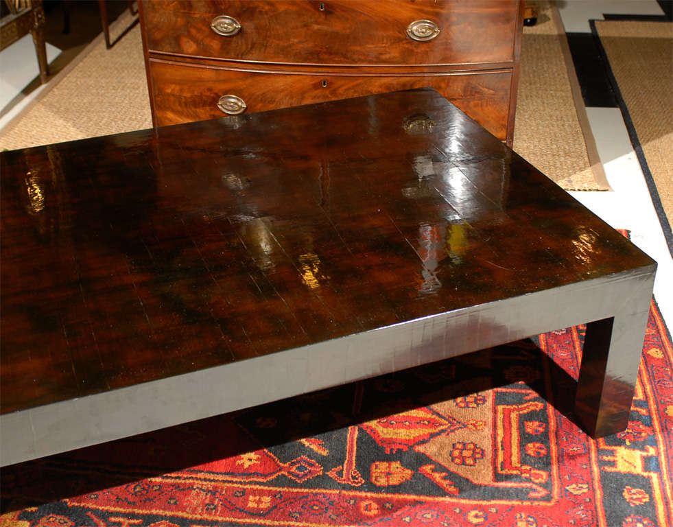 Oversized Parsons Style Coffee Table by Gracie For Sale at 1stDibs