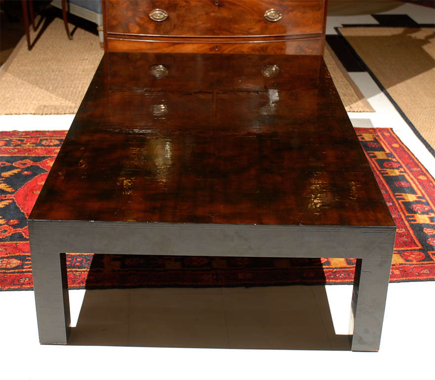 Oversized Parsons Style Coffee Table by Gracie For Sale at 1stDibs
