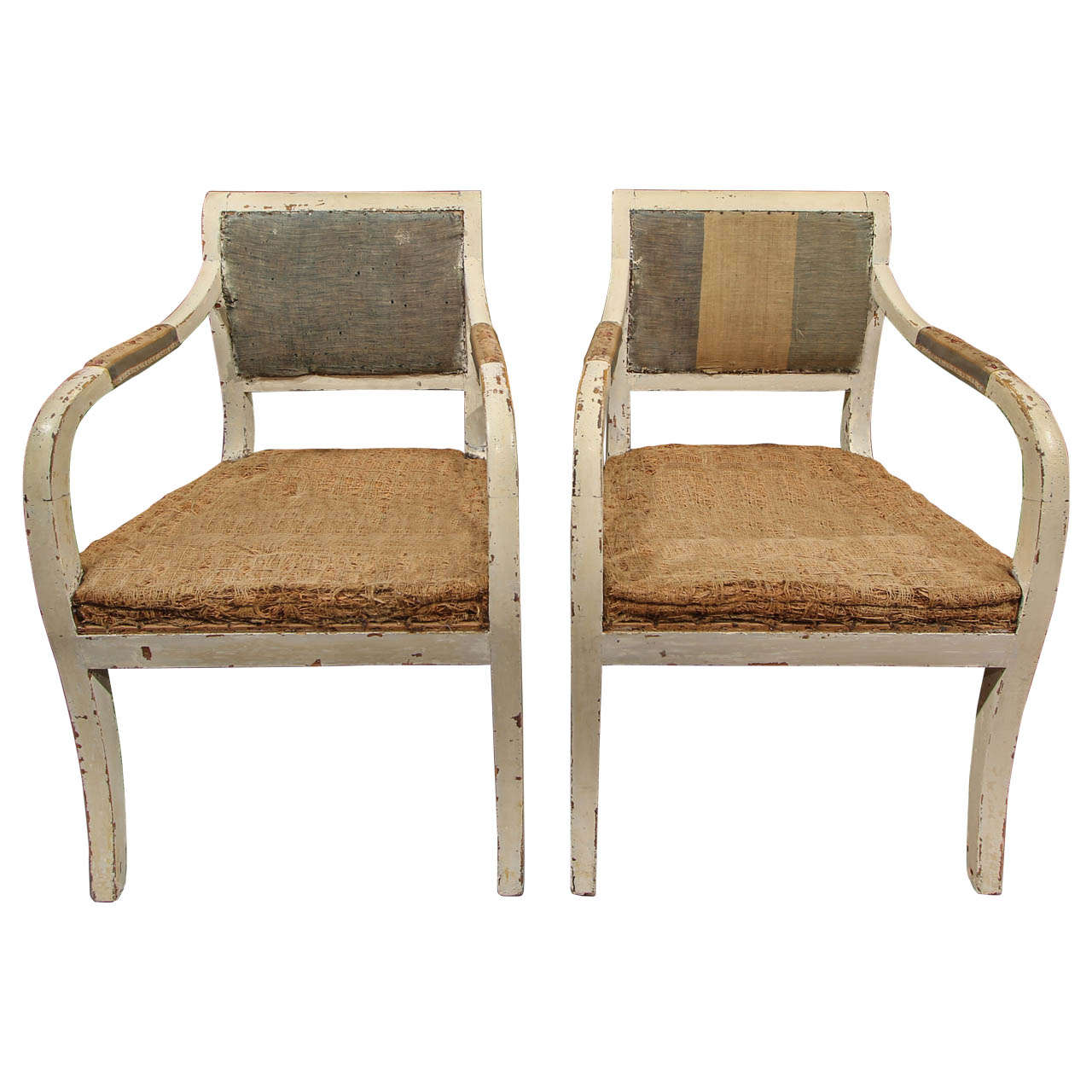 Pair Swedish Arm Chairs at 1stDibs