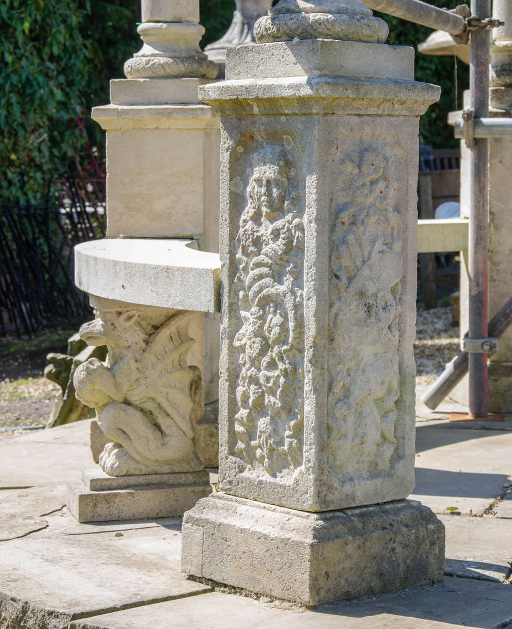 Antique Bath Stone Garden Rotunda from Wentworth Estate at 1stDibs